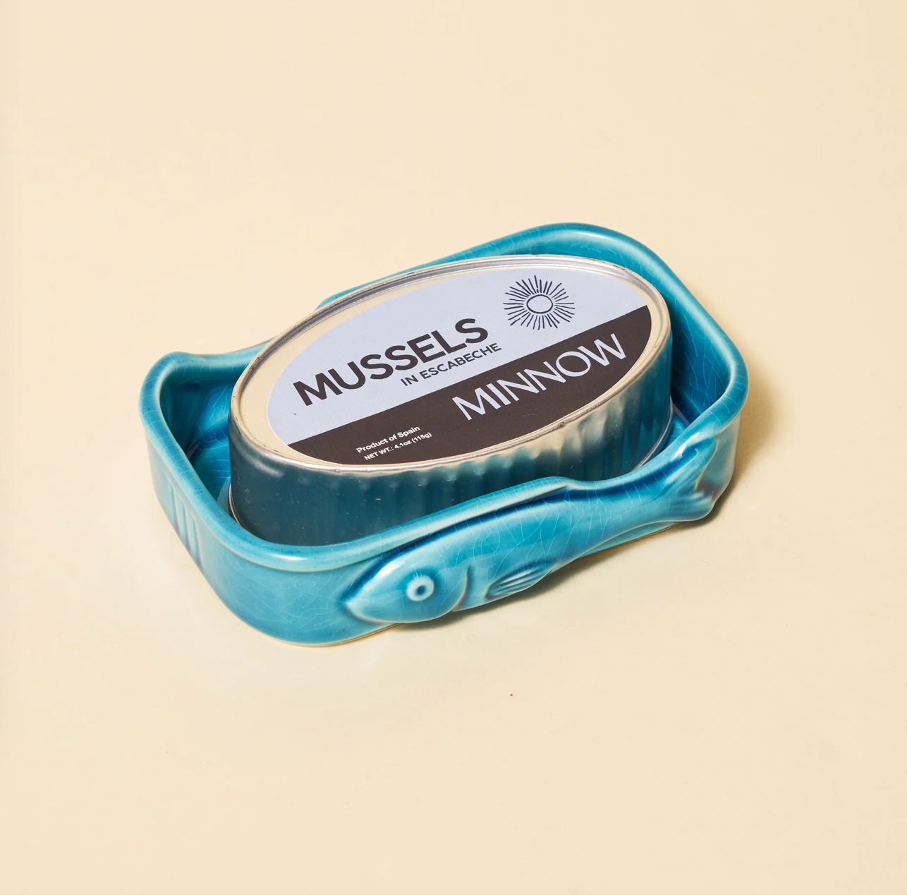 CERAMIC TIN VESSEL - BLUE JADE FISH | Black Market Provisions